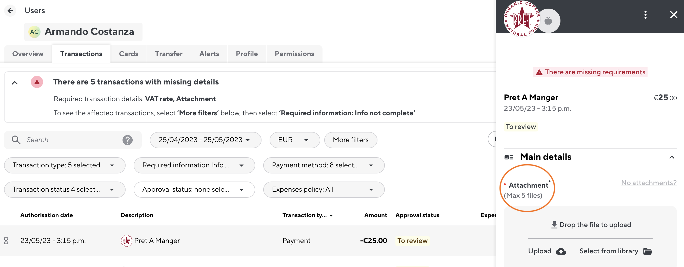 How do I find transactions with missing details? – Soldo support centre