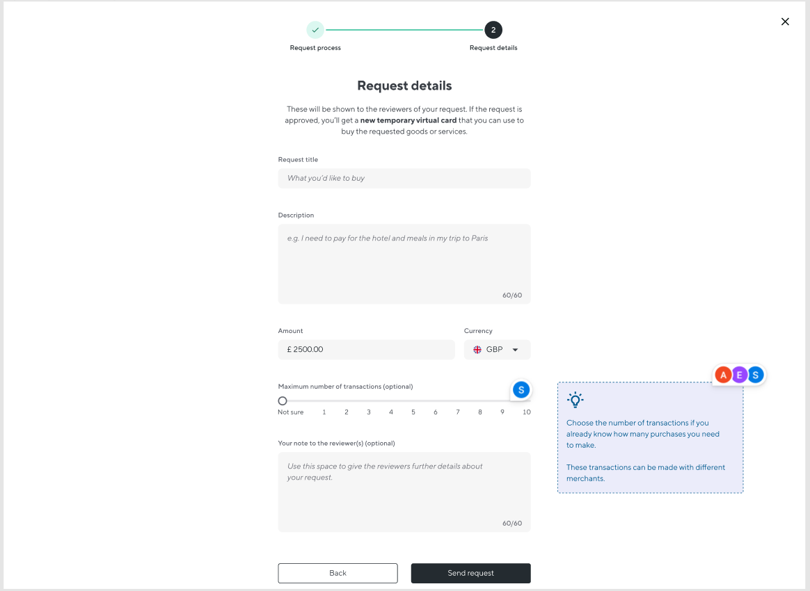 Ad-hoc expense requests – Soldo support centre